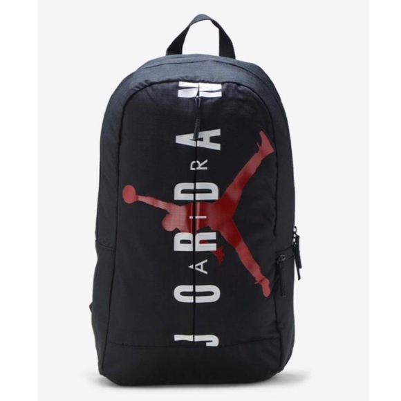 Jordan | Bags | Nike Jordan Jumpman Logo Split Backpack Black Red ...